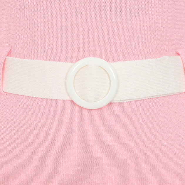 Collectif 50s Vintage Norma Knitted Pink Jumper – Cherry Red Vintage