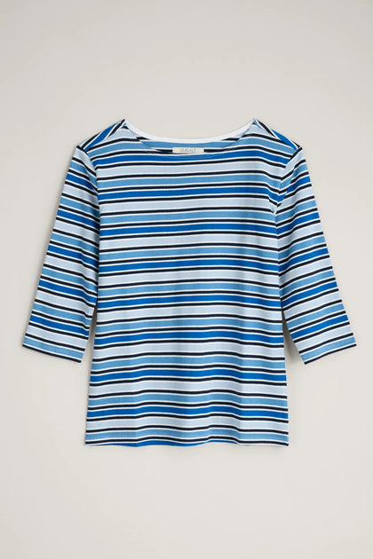 Seasalt Sailor Top Odessa Blue Sky – Cherry Red Vintage